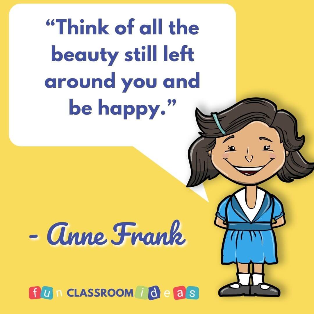 Anne Frank Worksheet - Fun Classroom Ideas