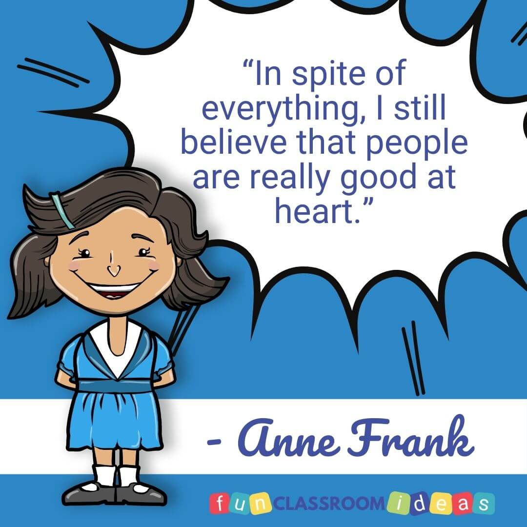 Anne Frank Worksheet - Fun Classroom Ideas