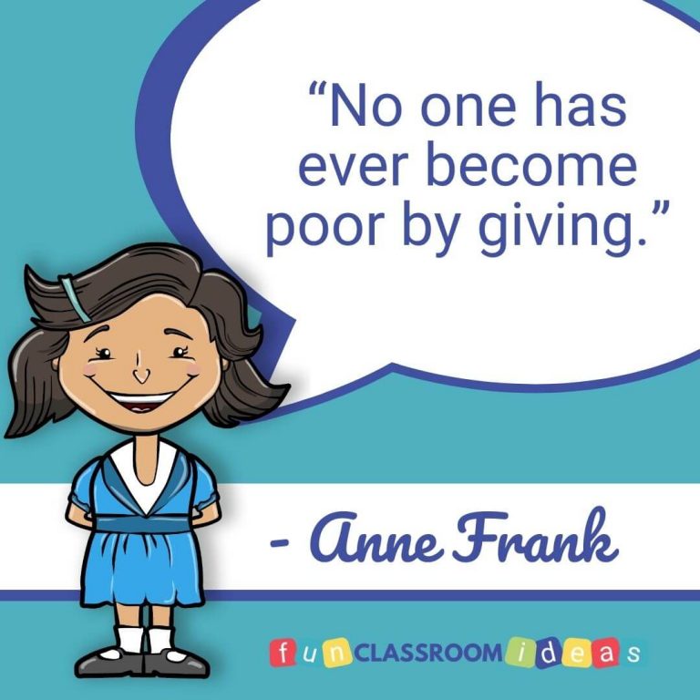 Anne Frank Worksheet - Fun Classroom Ideas
