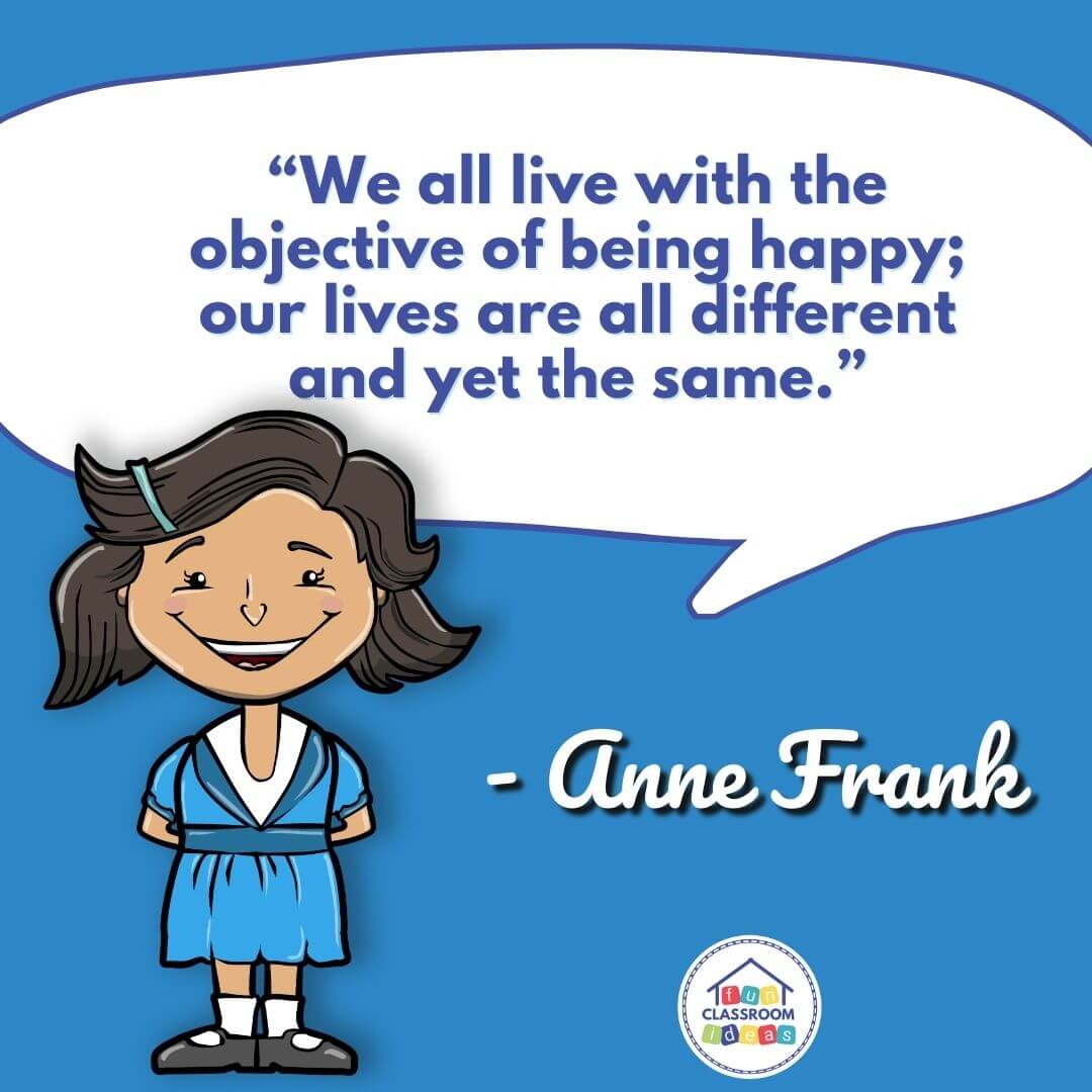 Anne Frank Worksheet - Fun Classroom Ideas