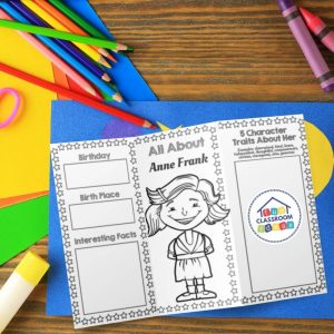 Anne Frank Worksheet - Fun Classroom Ideas