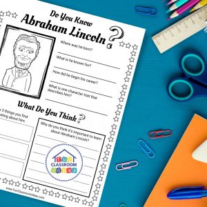 Free Abraham Lincoln Worksheet - Level-Up Your Worksheets