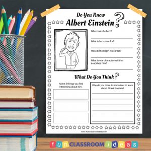 Free Albert Einstein Worksheet - Level-Up Your Worksheets