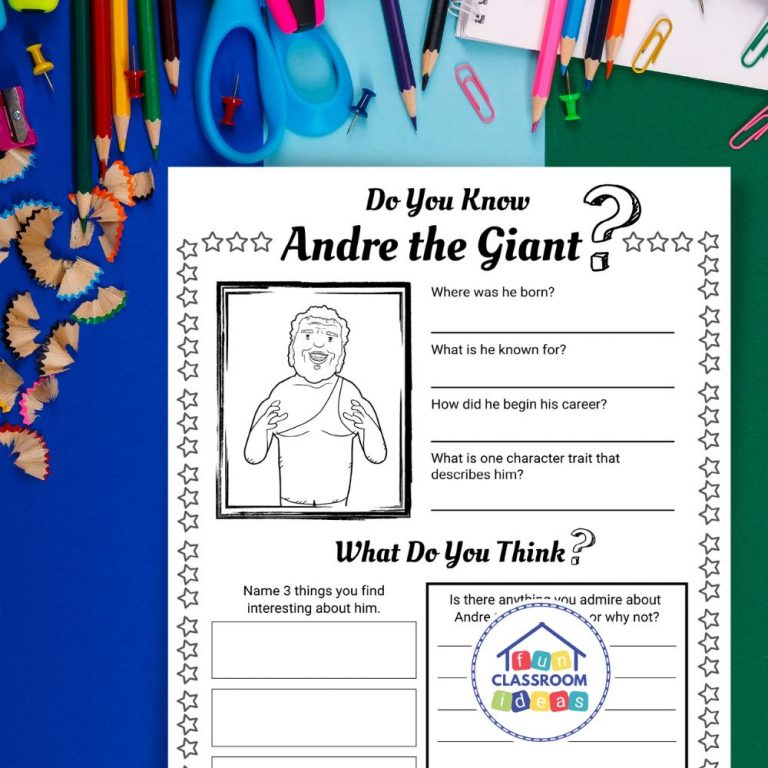 Free Andre the Giant Worksheet - Level-Up Your Worksheets