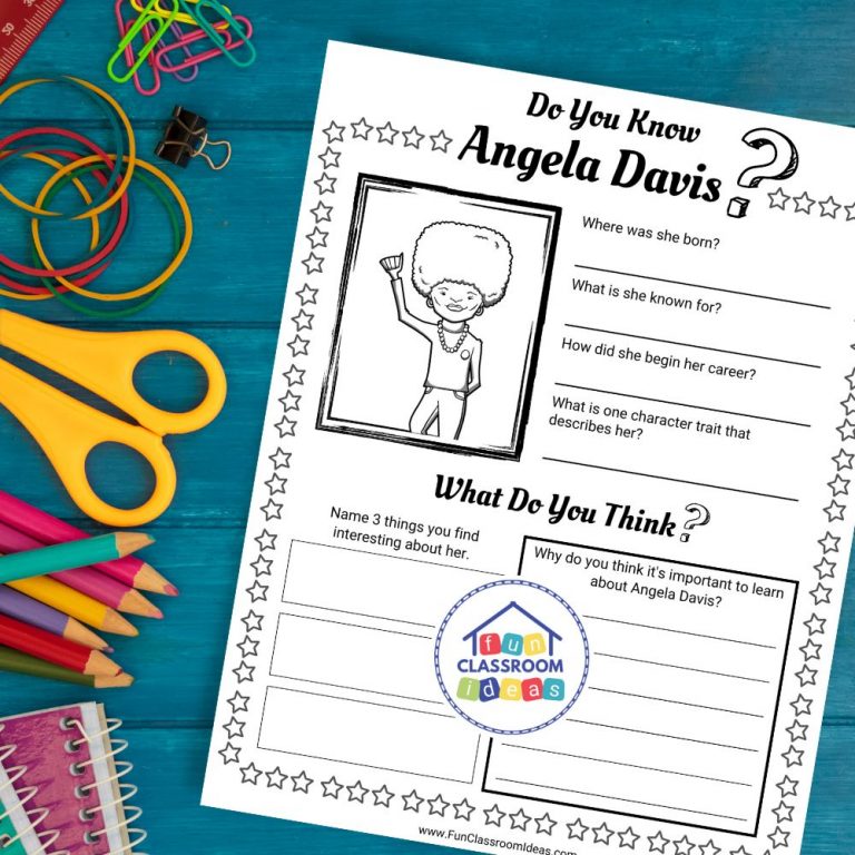 Free Angela Davis Worksheet - Level-Up Your Worksheets