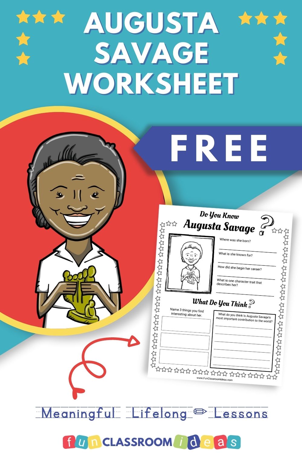 Free Augusta Savage Worksheet - Level-Up Your Worksheets