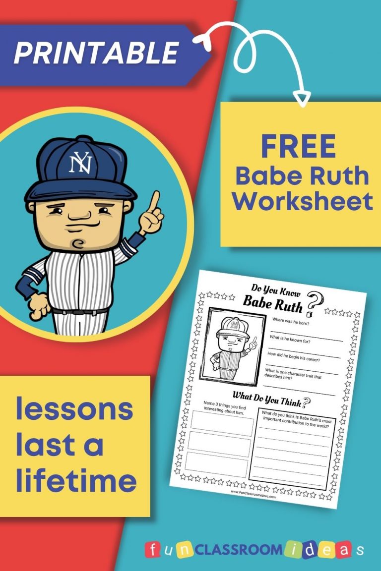 Free Babe Ruth Worksheet - Level-Up Your Worksheets