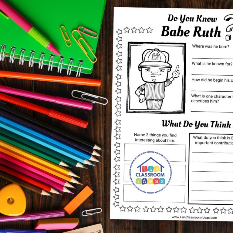 Free Babe Ruth Worksheet - Level-Up Your Worksheets