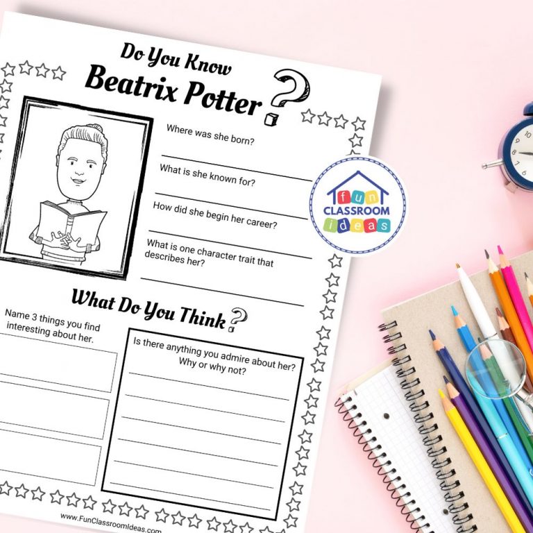 Free Beatrix Potter Worksheet - Level-Up Your Worksheets