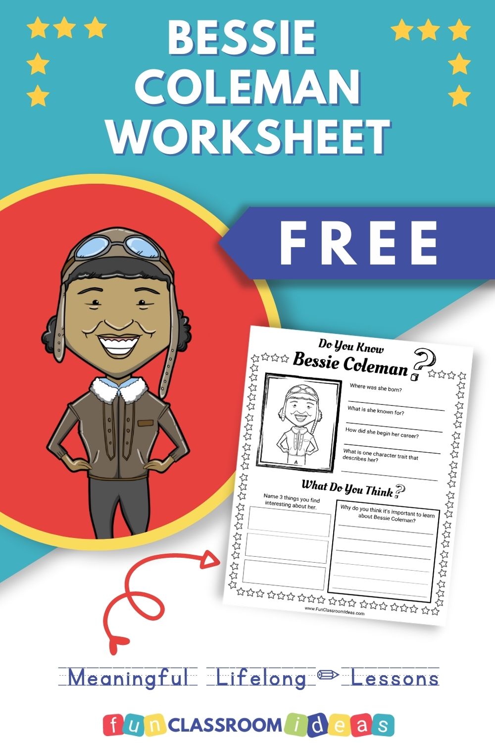 Free Bessie Coleman Worksheet - Level-Up Your Worksheets