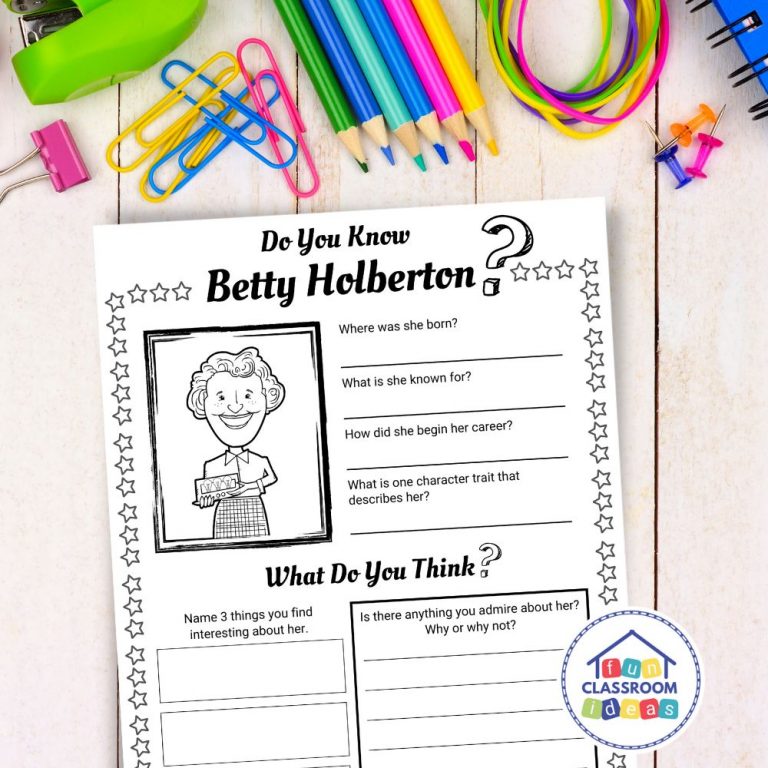 Free Betty Holberton Worksheet - Level-Up Your Worksheets
