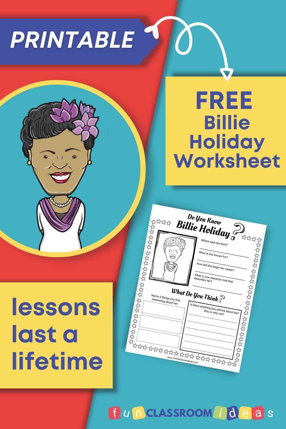 Free Billie Holiday Worksheet - Level-Up Your Worksheets