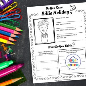 Free Billie Holiday Worksheet - Level-Up Your Worksheets