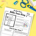 Free Billie Jean King Worksheet - Level-Up Your Worksheets