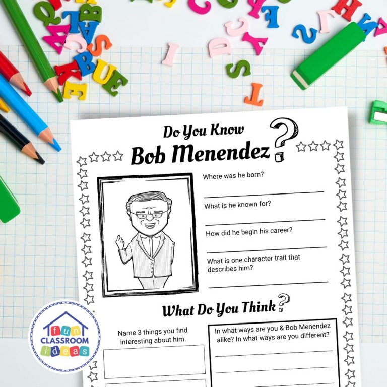 Free Bob Menendez Worksheet - Level-Up Your Worksheets