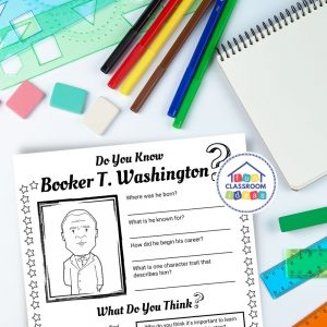 Free Booker T. Washington Worksheet - Level-Up Your Worksheets