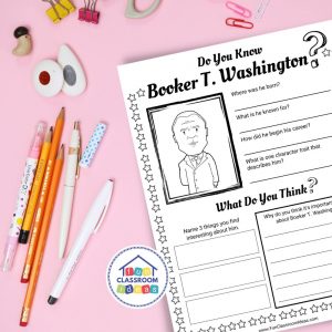 Free Booker T. Washington Worksheet - Level-Up Your Worksheets