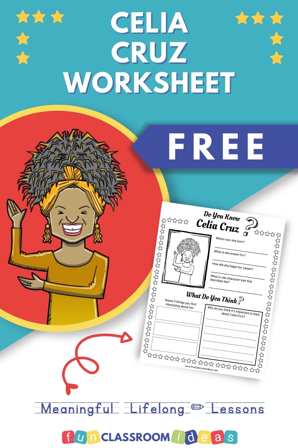 Free Celia Cruz Worksheet - Level-Up Your Worksheets