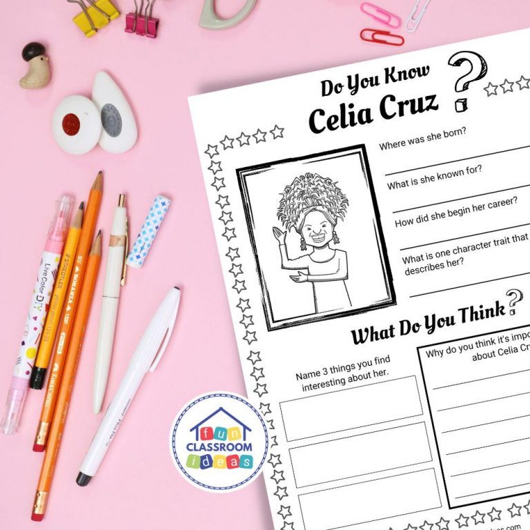 Free Celia Cruz Worksheet - Level-Up Your Worksheets