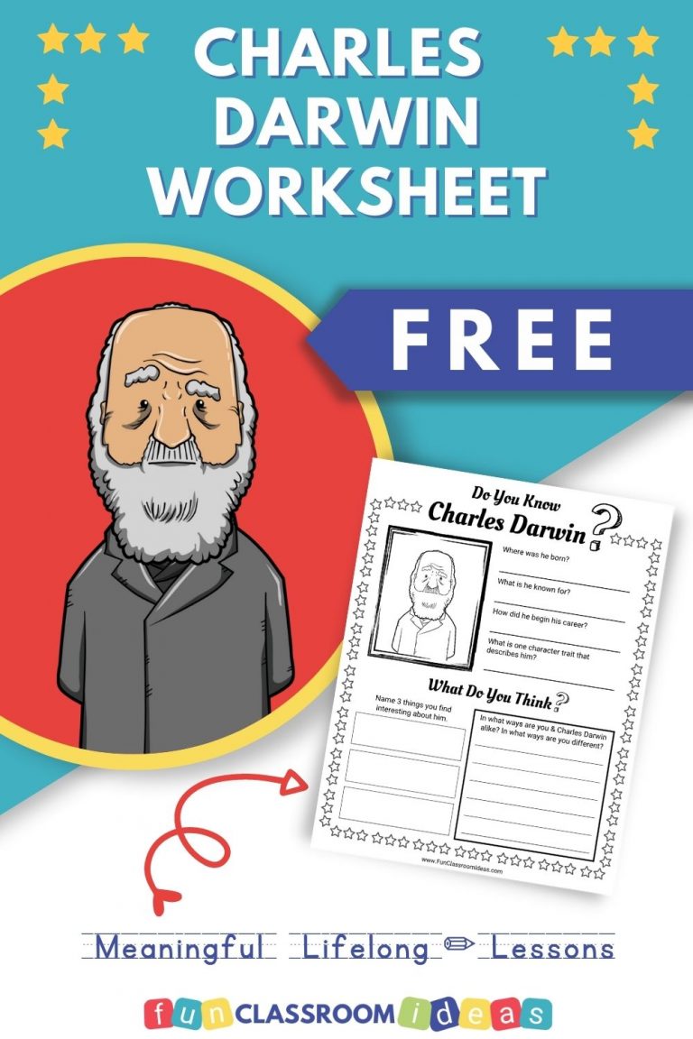 Free Charles Darwin Worksheet - Level-Up Your Worksheets