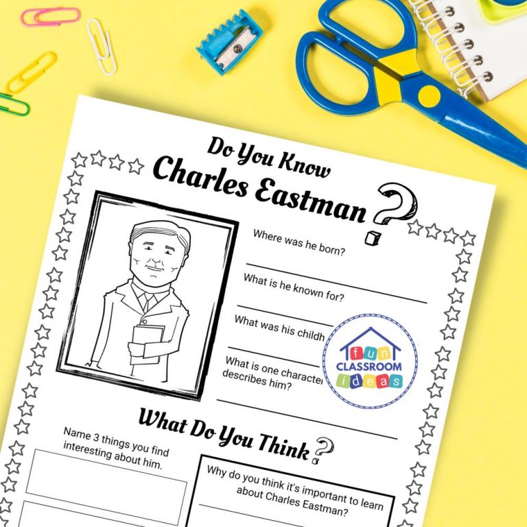 Free Charles Eastman Worksheet - Level-Up Your Worksheets