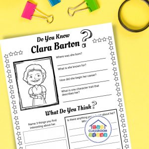 Free Clara Barton Worksheet - Level-Up Your Worksheets