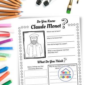 Free Claude Monet Worksheet - Level-Up Your Worksheets