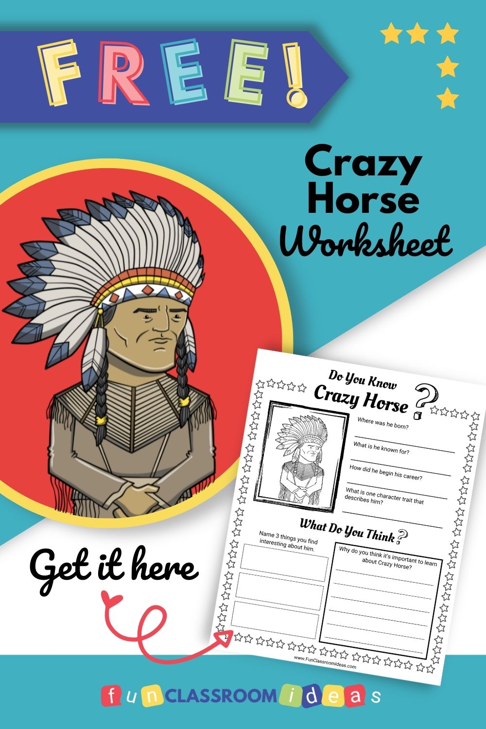 Free Crazy Horse Worksheet - Level-Up Your Worksheets
