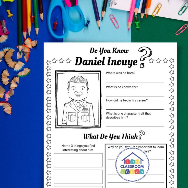 Free Daniel Inouye Worksheet - Level-Up Your Worksheets
