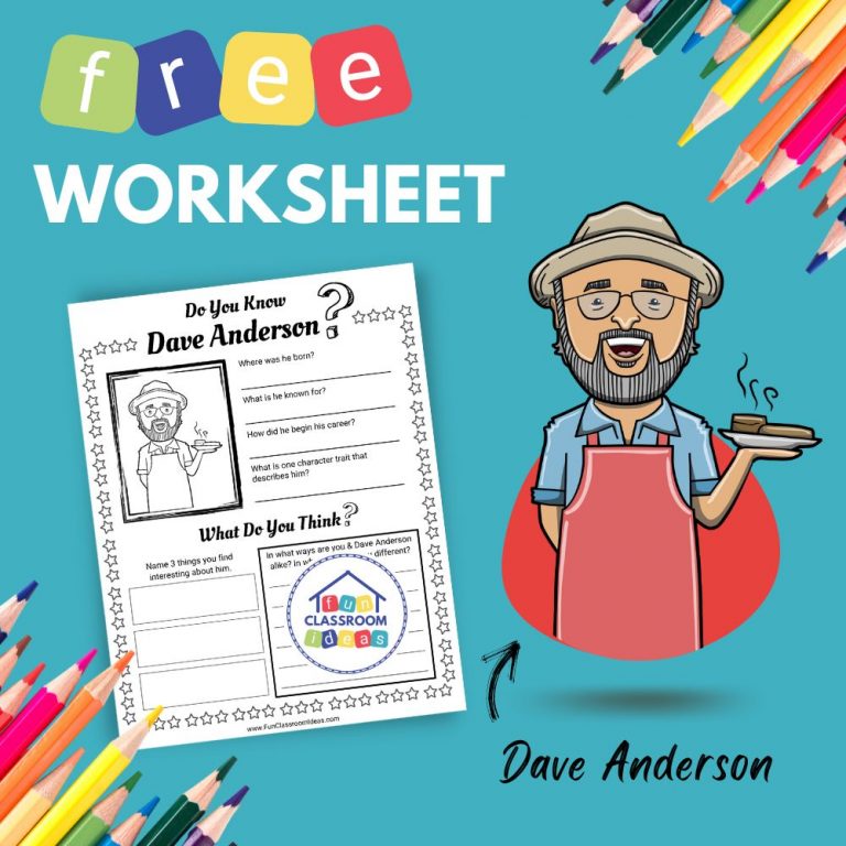 Free Dave Anderson Worksheet - Level-Up Your Worksheets