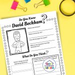 Free David Beckham Worksheet - Level-Up Your Worksheets