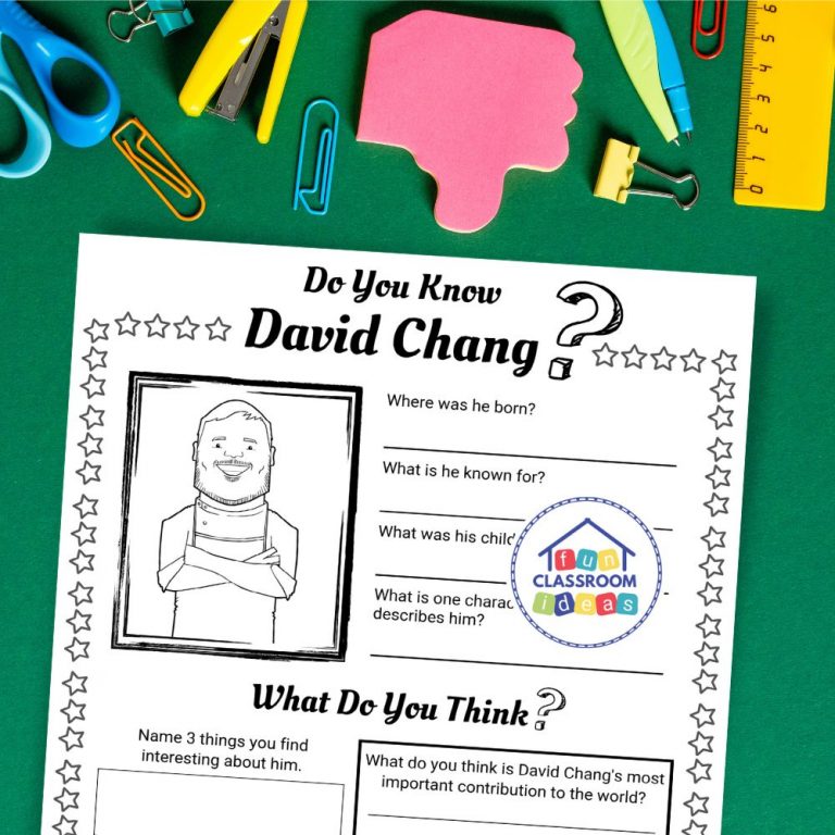 Free David Chang Worksheet - Level-Up Your Worksheets