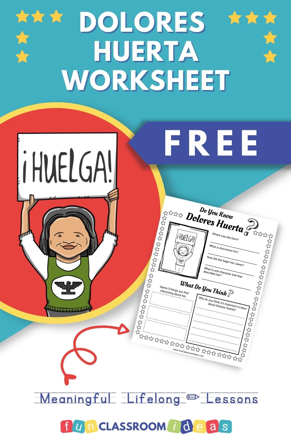 Free Dolores Huerta Worksheet - Level-Up Your Worksheets