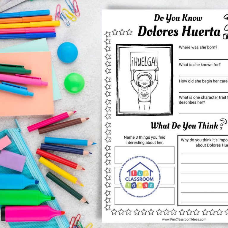 Free Dolores Huerta Worksheet - Level-Up Your Worksheets