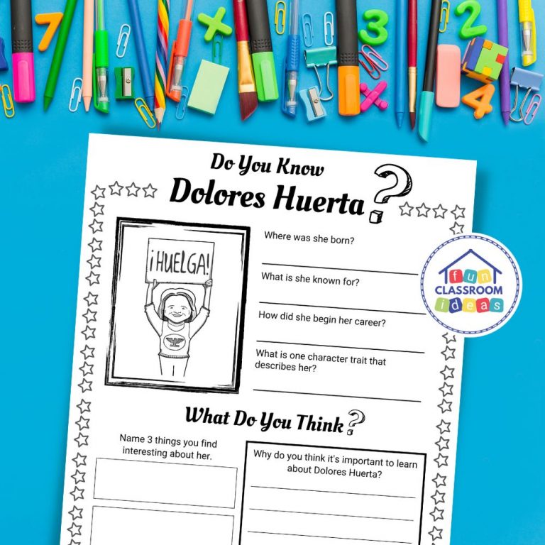 Free Dolores Huerta Worksheet - Level-Up Your Worksheets