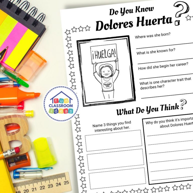 Free Dolores Huerta Worksheet - Level-Up Your Worksheets
