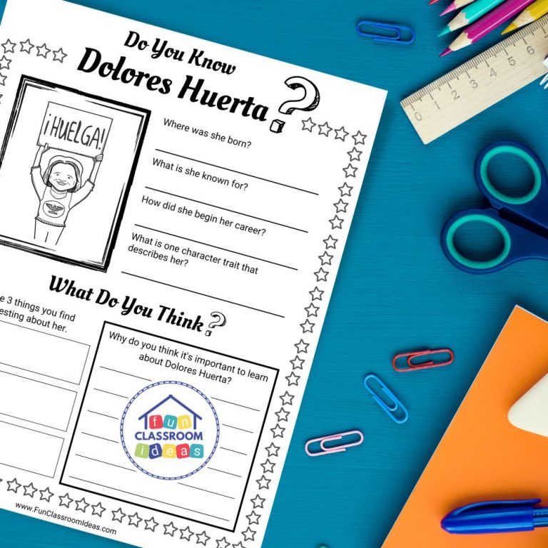 Free Dolores Huerta Worksheet - Level-Up Your Worksheets