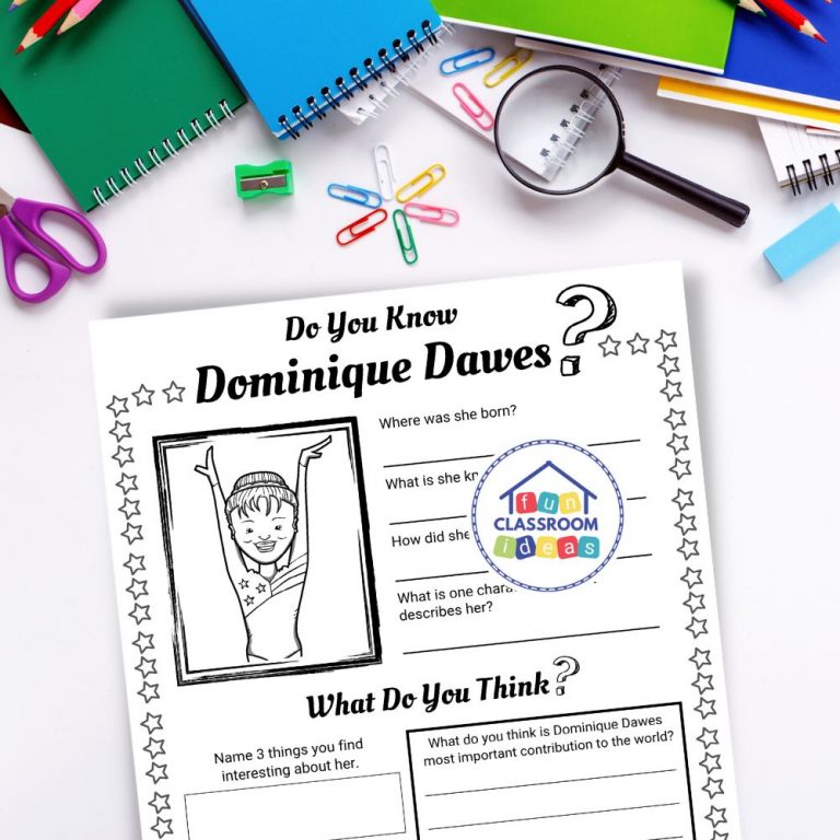 Free Dominique Dawes Worksheet - Level-Up Your Worksheets