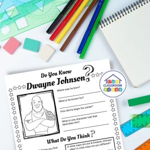 Free Dwayne Johnson Worksheet - Level-Up Your Worksheets