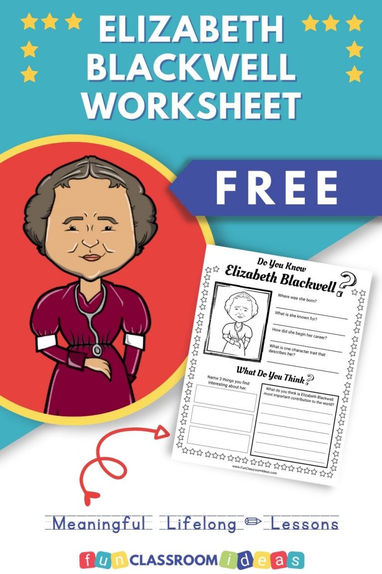 Free Elizabeth Blackwell Worksheet - Level-Up Your Worksheets