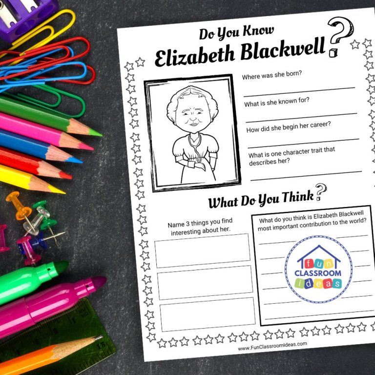 Free Elizabeth Blackwell Worksheet - Level-Up Your Worksheets