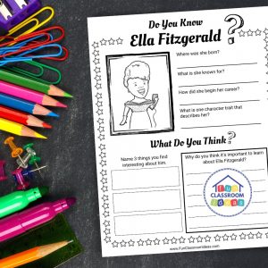 Free Ella Fitzgerald Worksheet - Level-Up Your Worksheets
