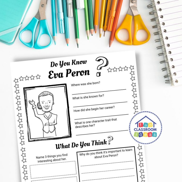 Free Eva Peron Worksheet - Level-Up Your Worksheets