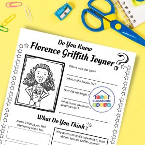 Free Florence Griffith Joyner Worksheet - Level-Up Your Worksheets