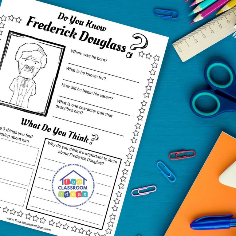 Free Frederick Douglass Worksheet - Level-Up Your Worksheets