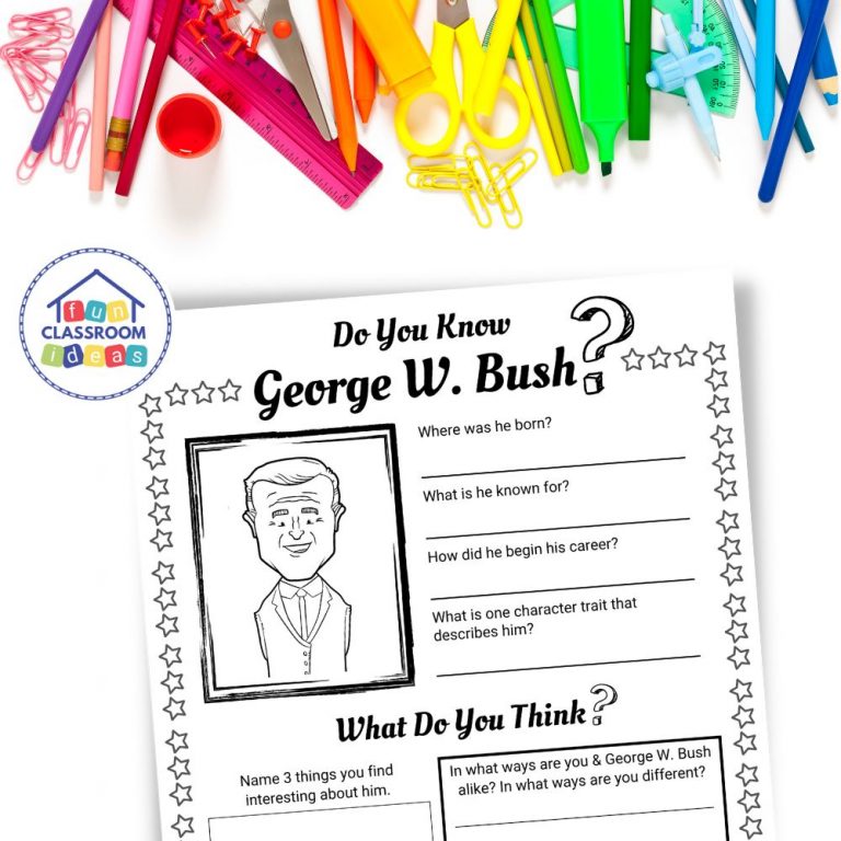 Free George W. Bush Worksheet - Level-Up Your Worksheets