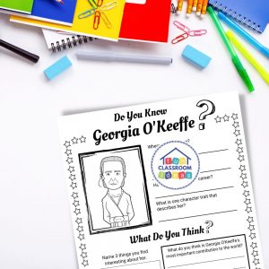 Free Georgia O'Keeffe Worksheet - Level-Up Your Worksheets