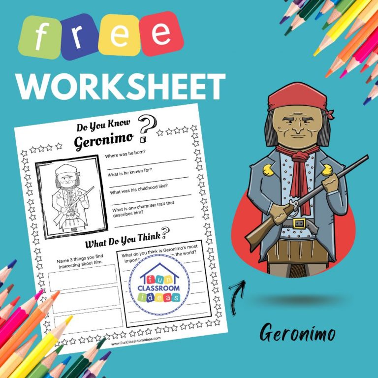 Free Geronimo Worksheet - Level-Up Your Worksheets