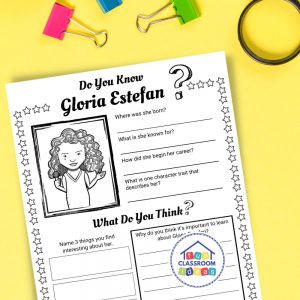 Free Gloria Estefan Worksheet - Level-Up Your Worksheets