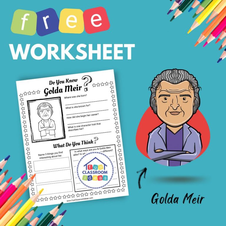 Free Golda Meir Worksheet - Level-Up Your Worksheets